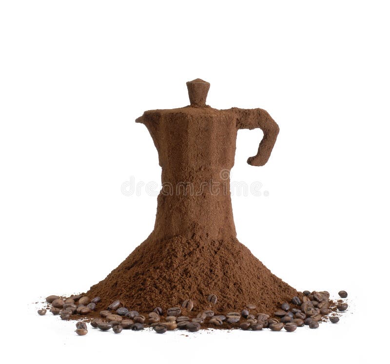 Pure coffee dust. stock image. Image of diet, beans, kitchen - 21582987