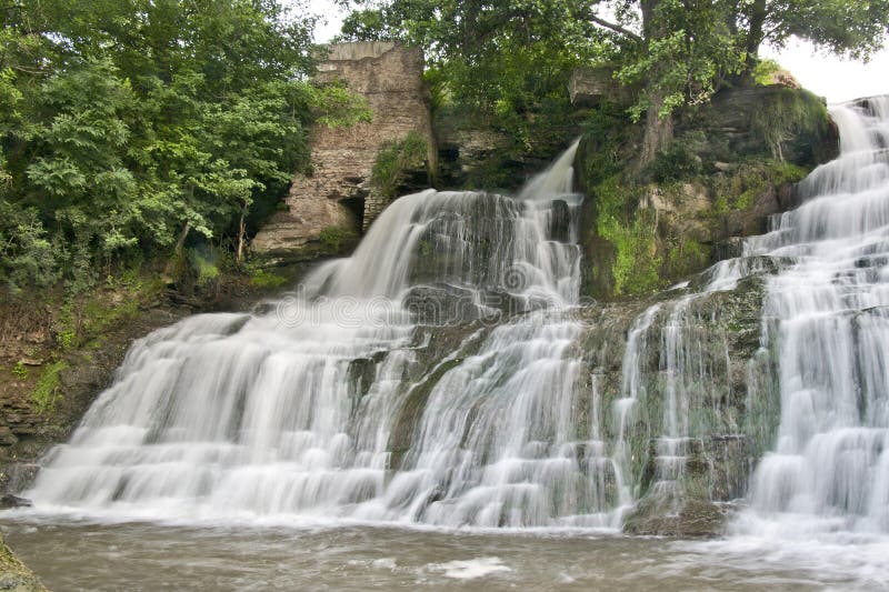 Pure and Cold Mountain River is Running between Rocky Stones and Flows ...