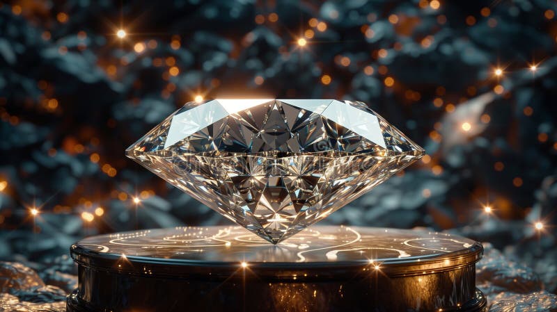 Pure Diamond Background, Generative AI Stock Illustration ...