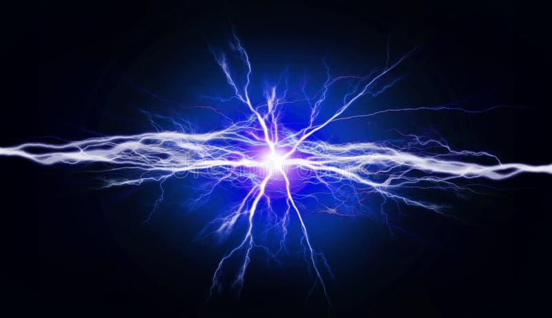 Lightning Bolts in Night Sky Stock Photo - Image of energy, ocean: 29486666