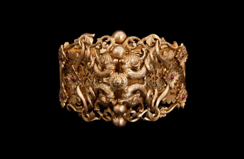 Pure Gold bracelet stock photo. Image of ornate, luxury - 25220176