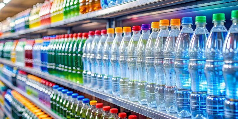 Pure Hydration Options a Colorful Selection of Bottled Water at the ...