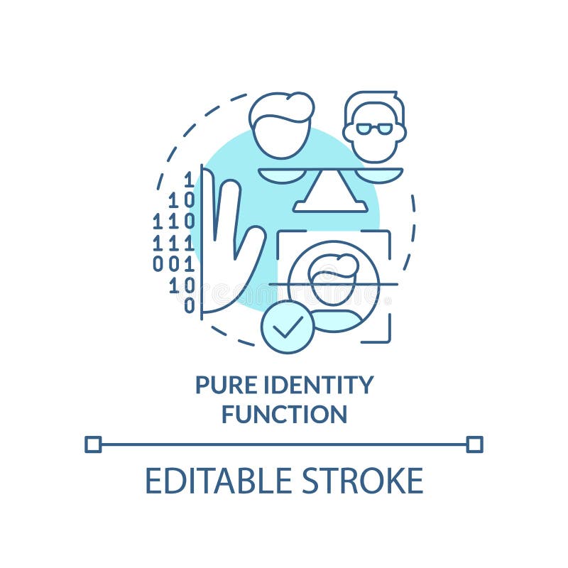 Pure Identity Function Light Blue Concept Icon Stock Vector ...