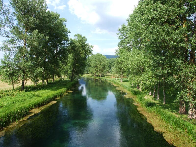 Pure River Transparent Water. Variant Two. Stock Image - Image of brown ...