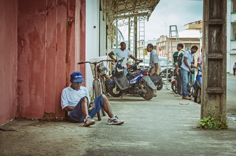 A pure man on the street editorial stock image. Image of thoughtfull ...