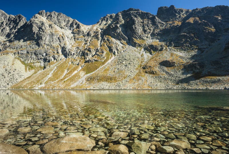 Pure mountain lake stock photo. Image of water, pure - 26766762