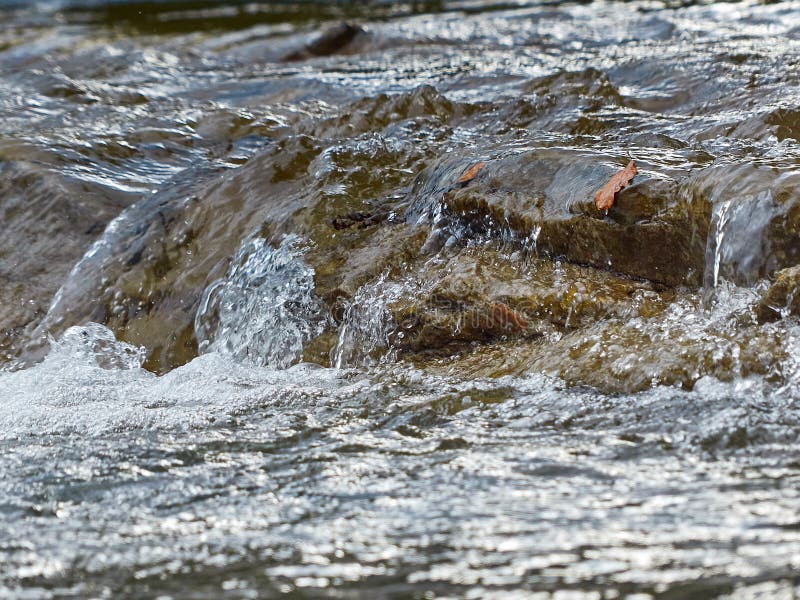 Pure Mountain River. Drinking Water Stock Image - Image of rapid, river ...