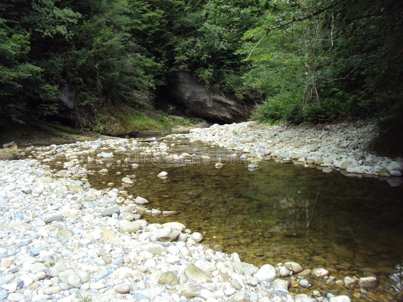 The pure mountain river stock photo. Image of rivers - 132613050