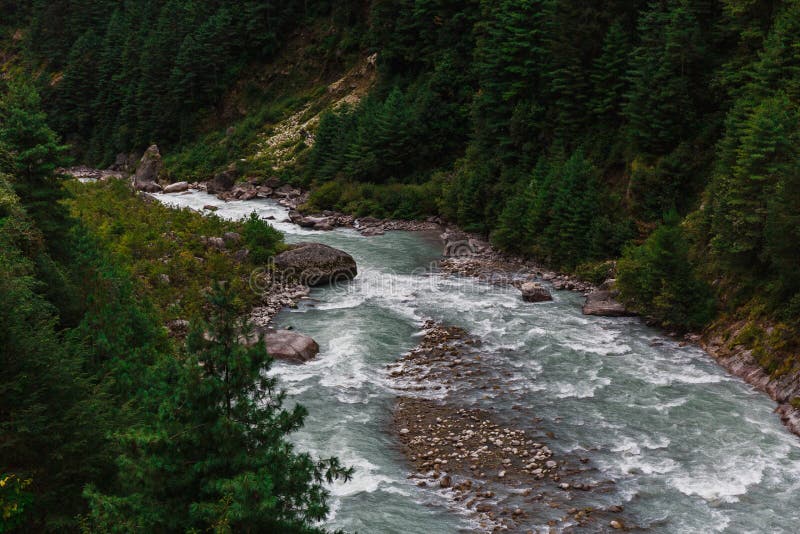 Pure mountain river stock photo. Image of asia, hiking - 91794826