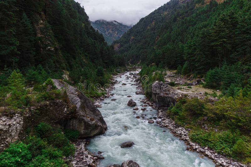 Pure mountain river stock photo. Image of asia, mountain - 91794992