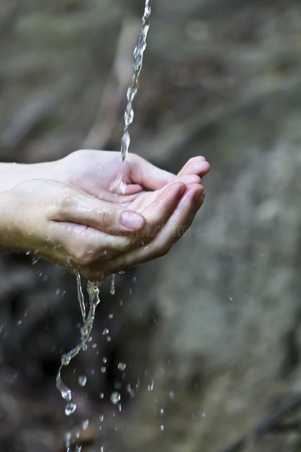 Pure natural water source stock image. Image of human - 44137967