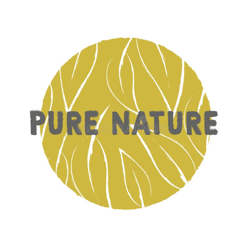 Pure nature stock vector. Illustration of nature, design - 53970391