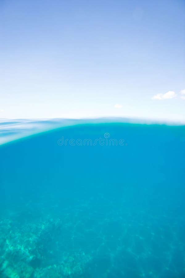 Pure ocean blue stock image. Image of split, ocean, horizontal - 10468067