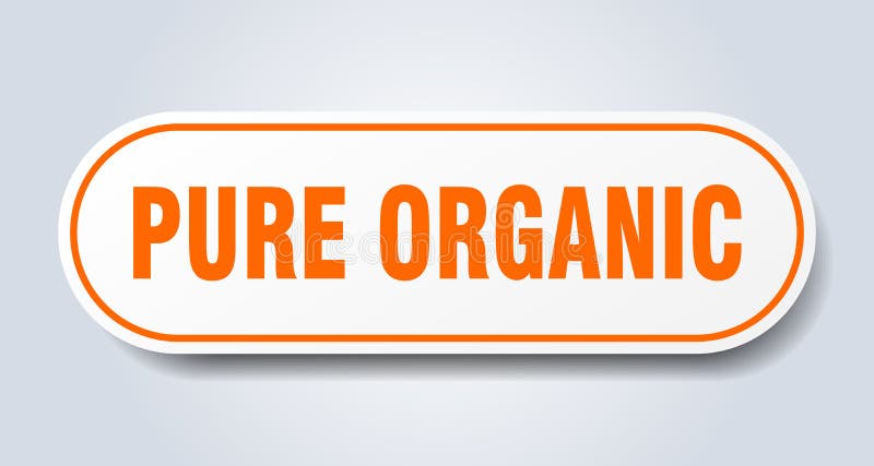 Organic Sticker stock vector. Illustration of design - 19324676