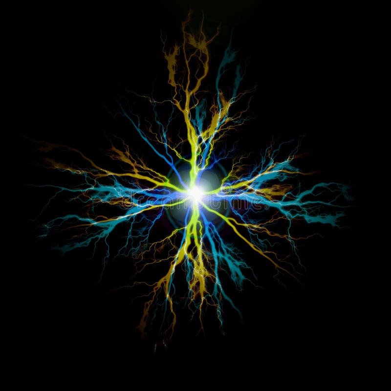 Pure Power and Electricity stock illustration. Illustration of charge ...