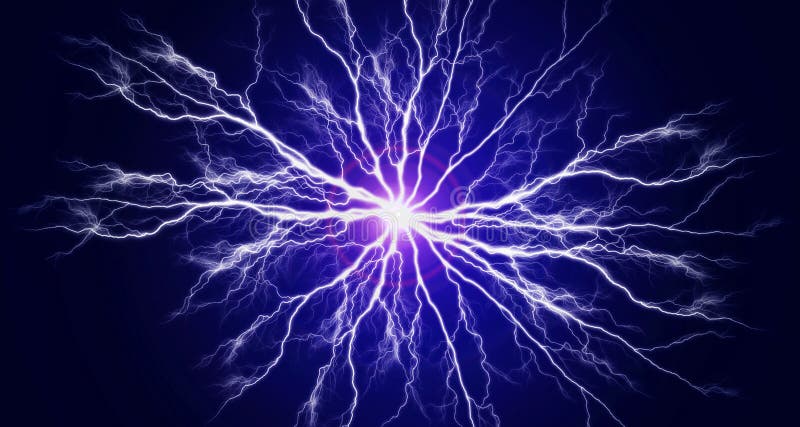 Pure Power and Electricity Red PLasma Burning Brightly Stock Image ...