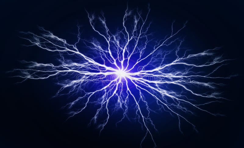 Pure Power and Electricity Red PLasma Burning Brightly Stock Photo ...