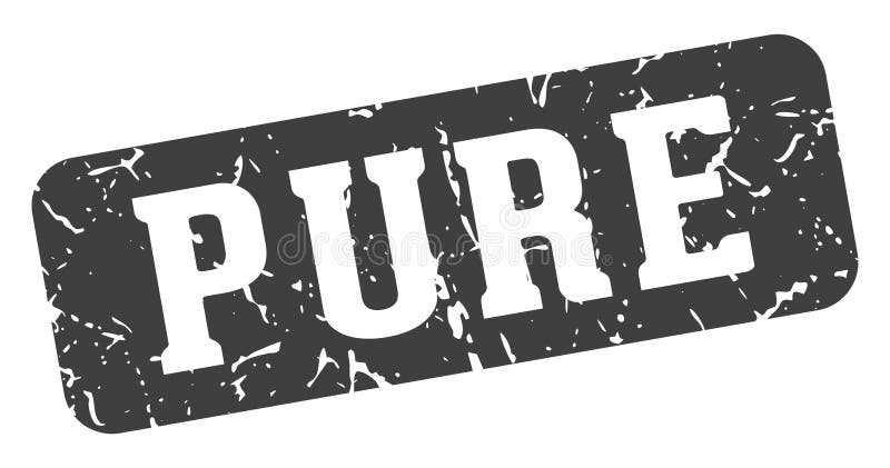 Pure Rectangular Sign. Pure Stamp Stock Vector - Illustration of ...