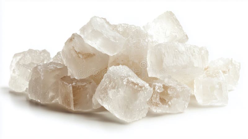 Pure Rock Sugar Cubes are Stacked Together, Showcasing Their ...