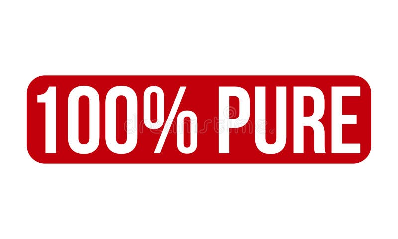 100 Pure Rubber Stamp. Red 100 Pure Rubber Grunge Stamp Seal Vector ...