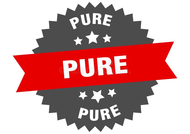 Pure stock vector. Illustration of seal, band, pure - 160544999