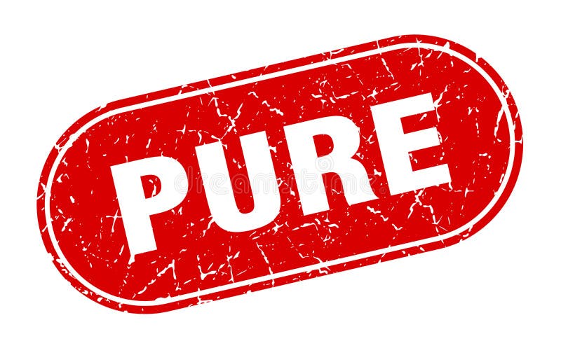 100 pure sign or stamp stock vector. Illustration of market - 176084307