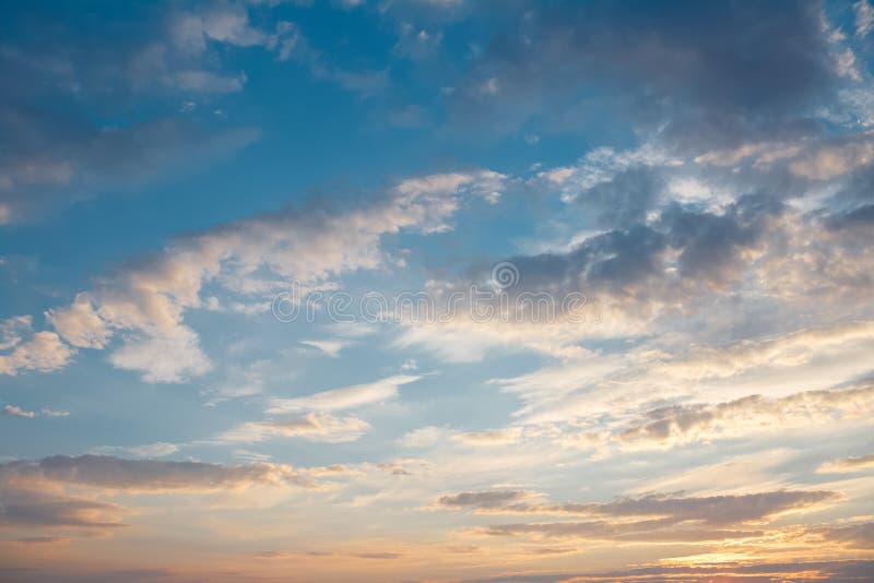 Pure Sky of Spring Season at Sunset. Stock Photo - Image of beautiful ...