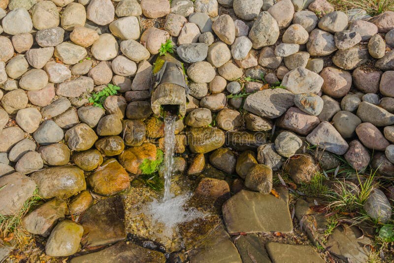 Pure Spring Water Closeup. Stones, Drinking Useful. Medical Stock Photo ...