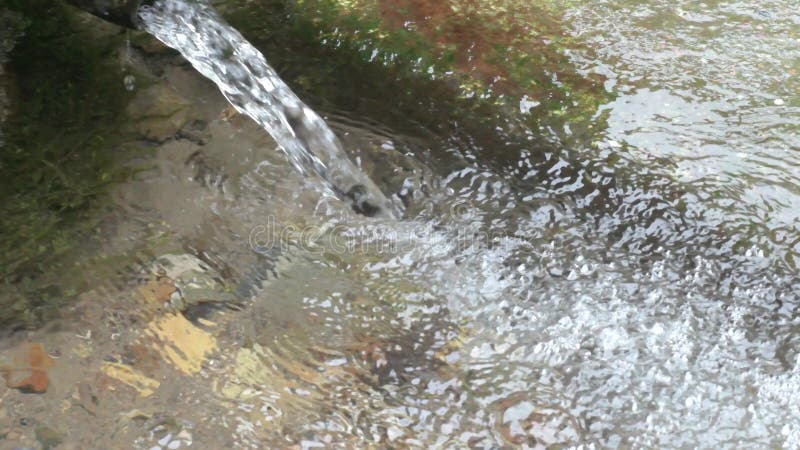 Beautiful Water Bubbles in Natural Spring Water. Close Up. with Natural ...