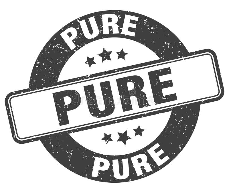 Pure Stamp. Pure Label. Round Grunge Sign Stock Vector - Illustration ...