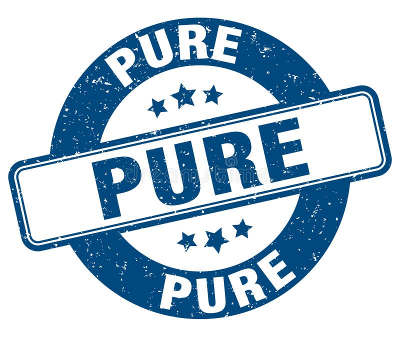 Pure Stamp. Pure Label. Round Grunge Sign Stock Vector - Illustration ...