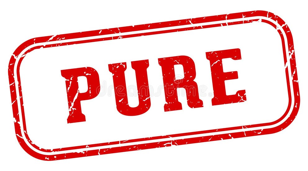 Pure Stamp. Pure Rectangular Stamp on White Background Stock Vector ...