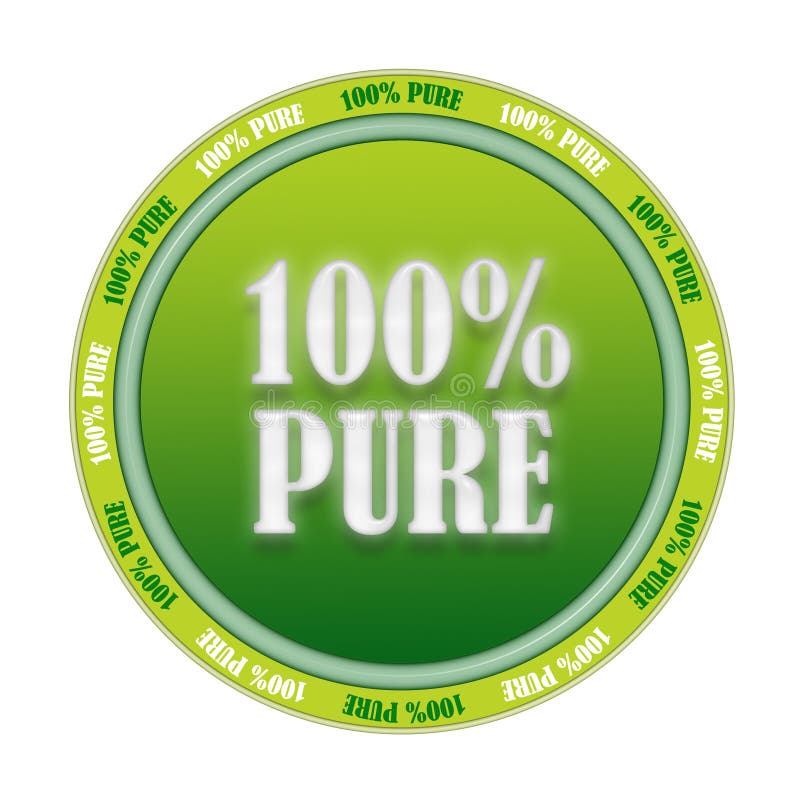 100 pure stamp stock illustration. Illustration of guarantee - 11493438