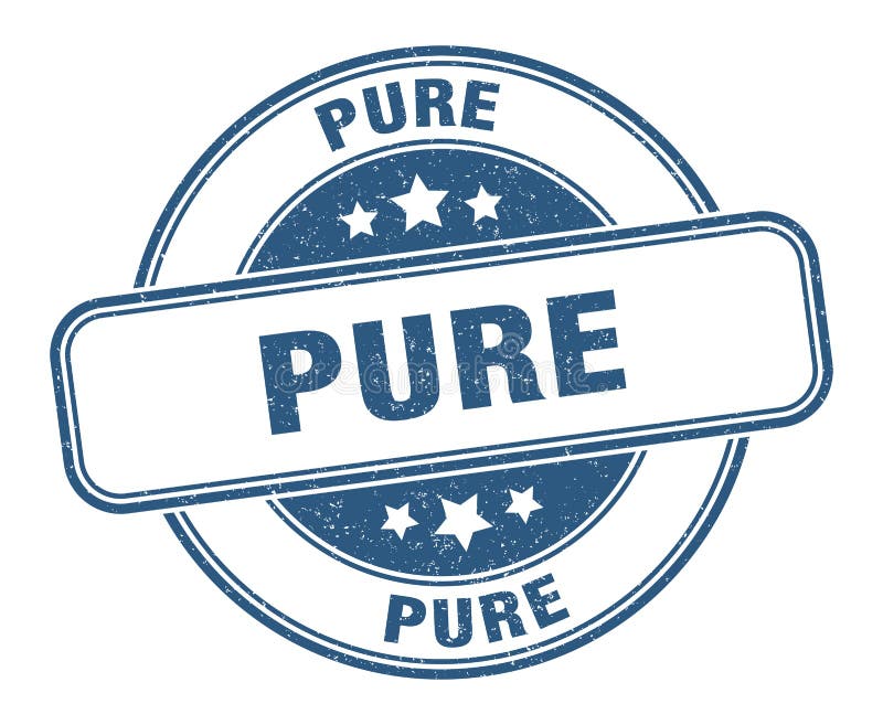 100 pure stamp stock vector. Illustration of pure, circle - 136865318