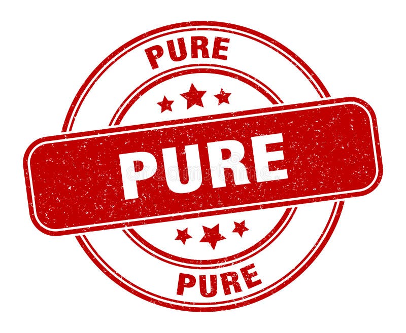Pure Stamp. Pure Round Grunge Sign Stock Vector - Illustration of seal ...