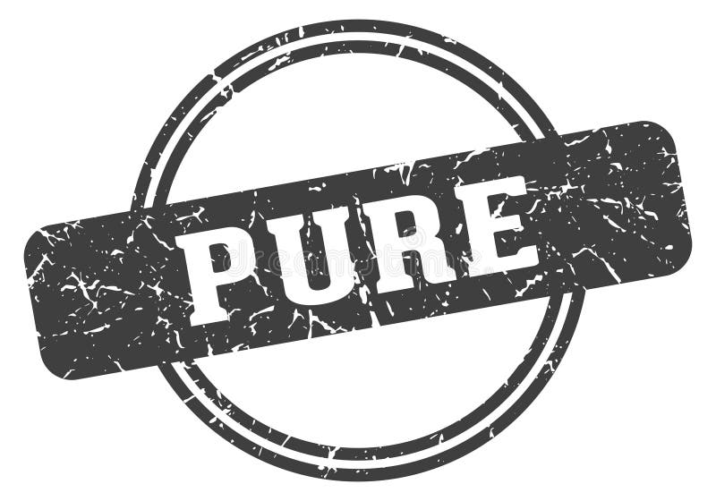 Pure stamp stock vector. Illustration of vector, isolated - 365329931