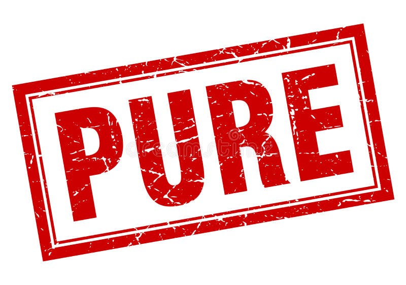 Pure stamp stock vector. Illustration of sign, vintage - 124945128