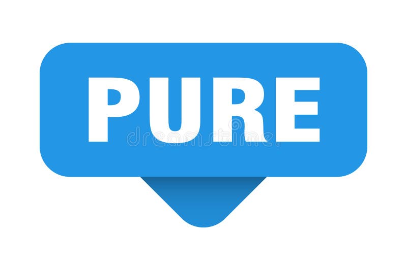 Pure Sticker. Pure Sign on Transparent Background Stock Vector ...