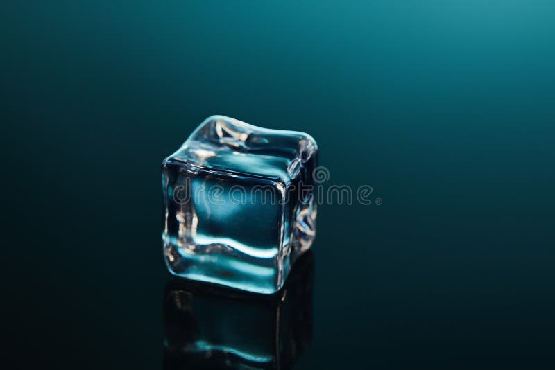 Ice Cube in Pure Water with Splash Stock Photo - Image of water ...