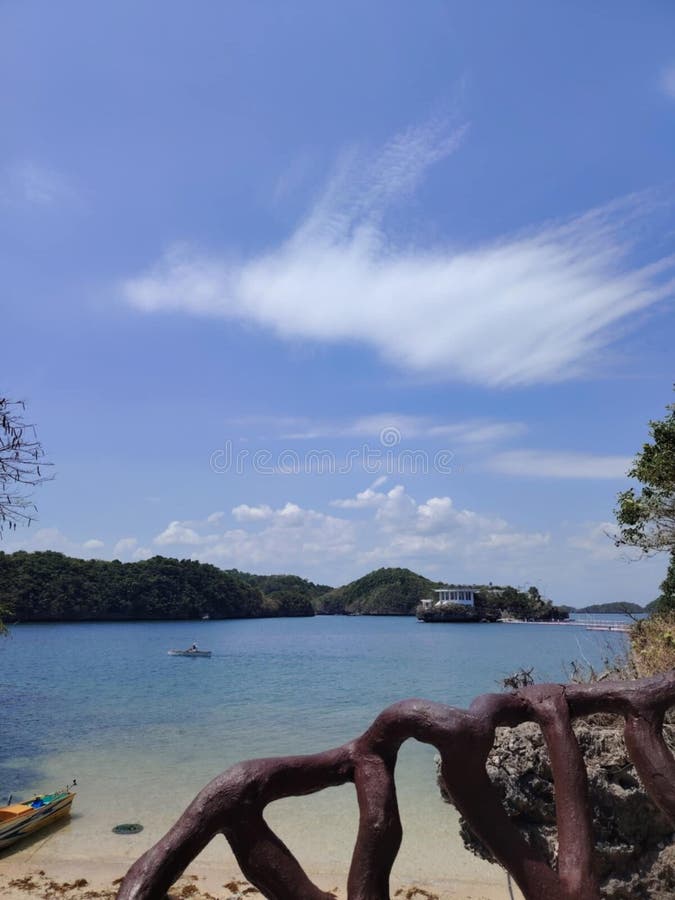 Pure Tropical Paradise, Deep Blue Shore and Calming. Stock Photo ...