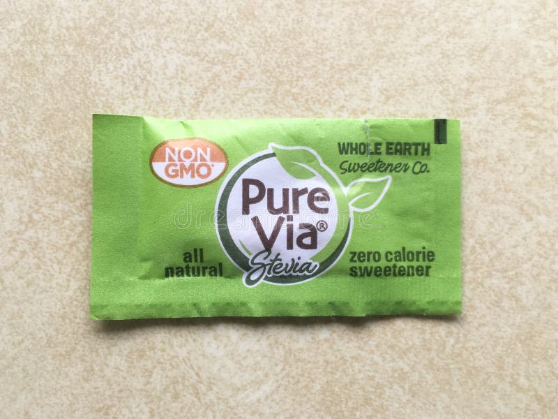 Pure Via Stevia Sweetener editorial stock photo. Image of sweetener ...