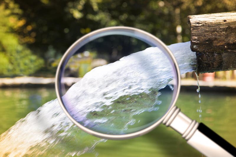 Pure Water Concept Concept Image with Water Gushing As Seen from a ...