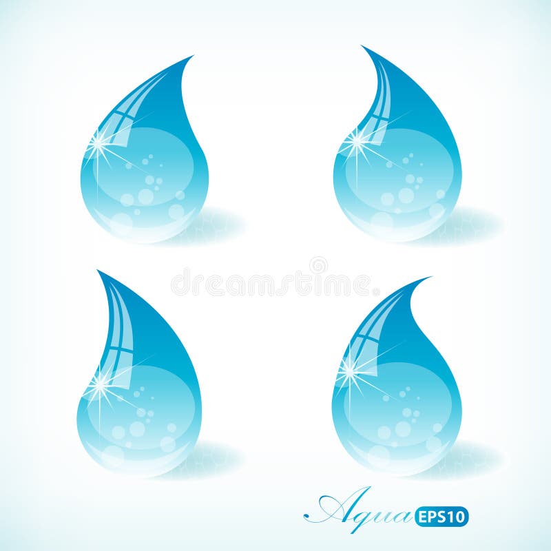 Pure water stock vector. Illustration of cool, puddle - 32208825