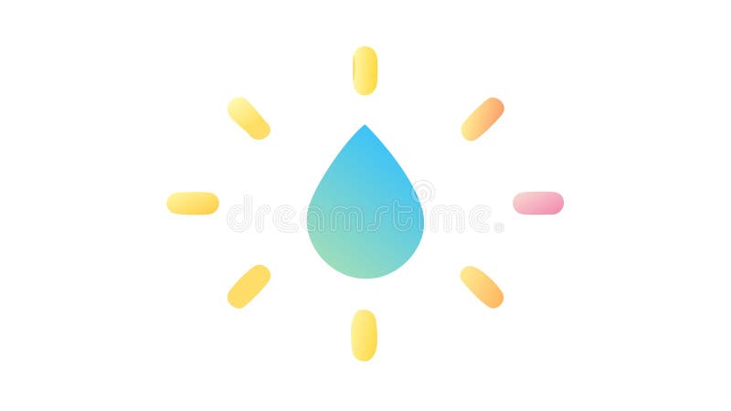 Pure Water Droplet, Hydration and Life Source, Vector Design Generative ...