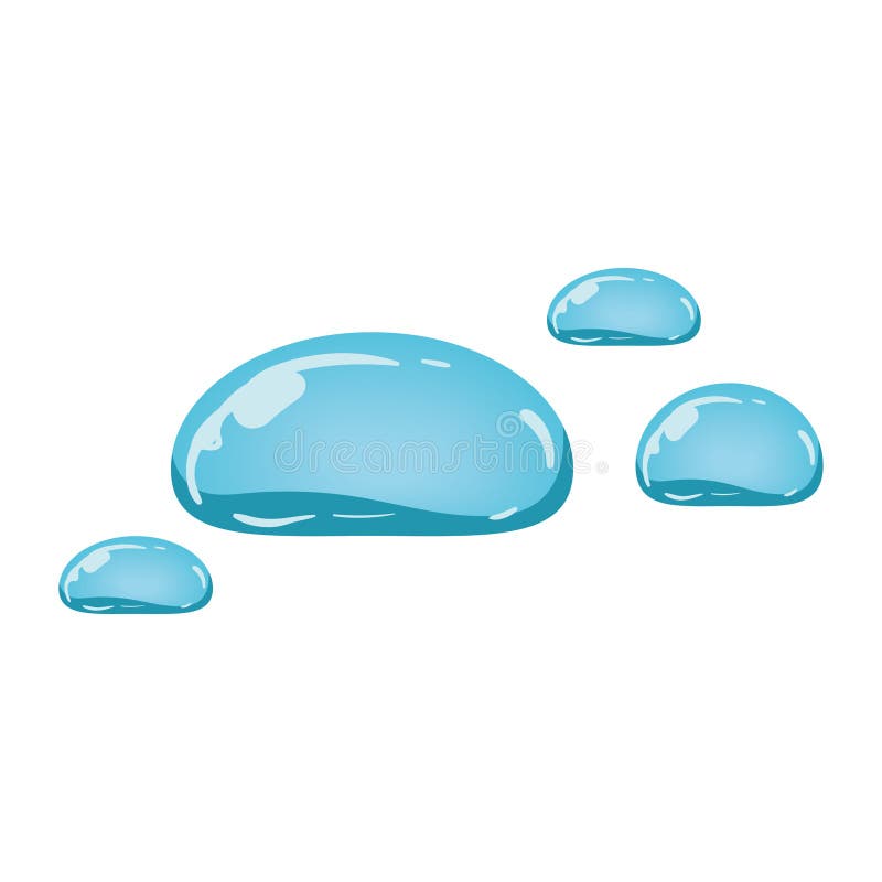 Pure water drops stock vector. Illustration of drink - 257210170