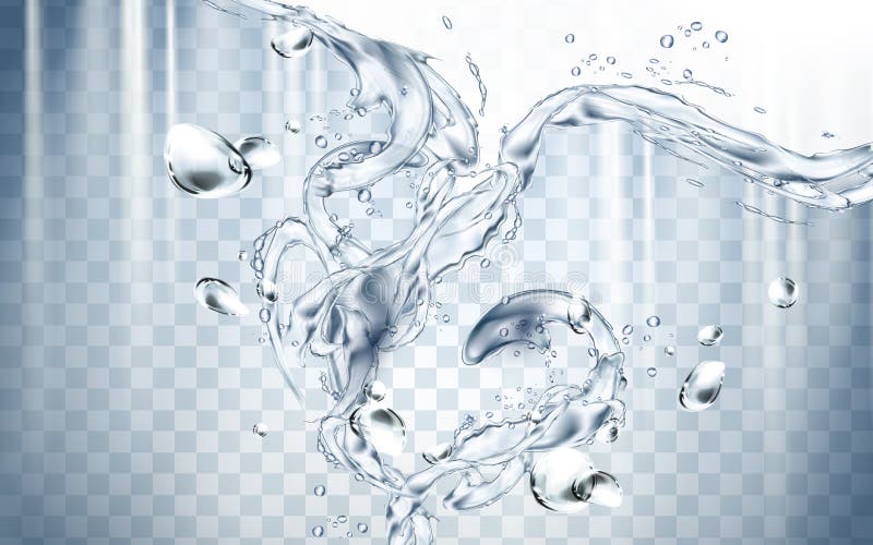 Pure water elements stock illustration. Illustration of energy - 86857623