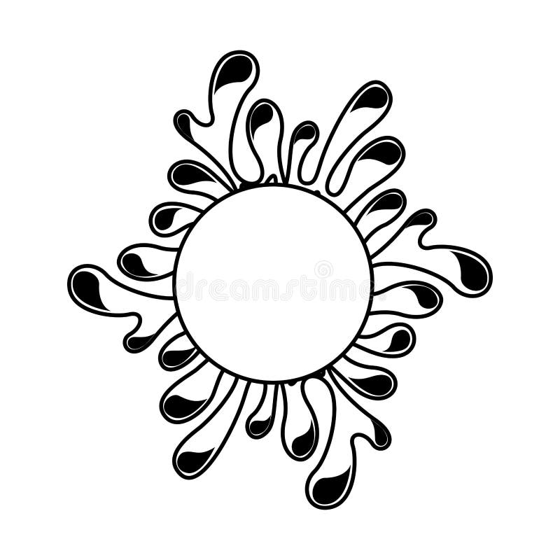 Pure Water Emblem Isolated Icon Stock Vector - Illustration of emblem ...
