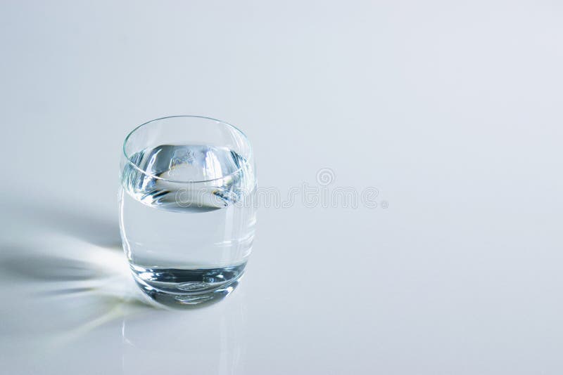 Pure Water In Glass Put On Table For Drink,healthy Concept. Stock Photo ...