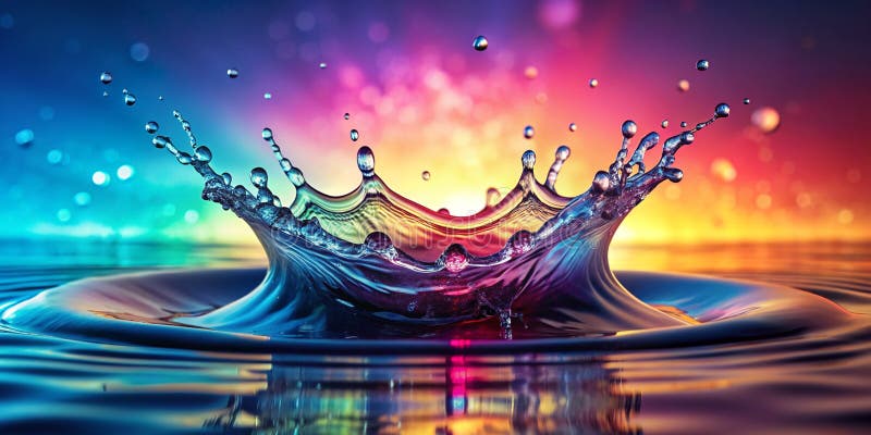 Pure Water Splash Gradient Background Stock Illustration - Illustration ...