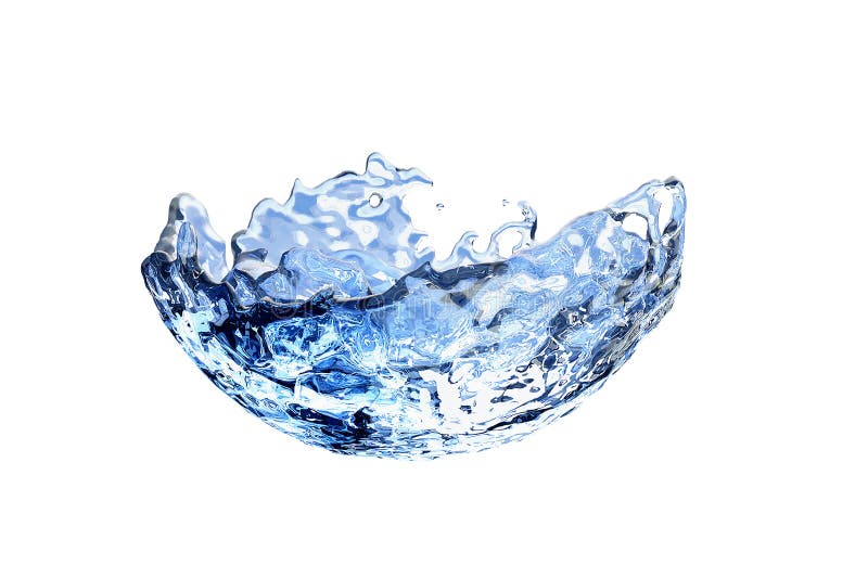 Pure Water Splash Round Shape Stock Image - Image of clear, freshness ...